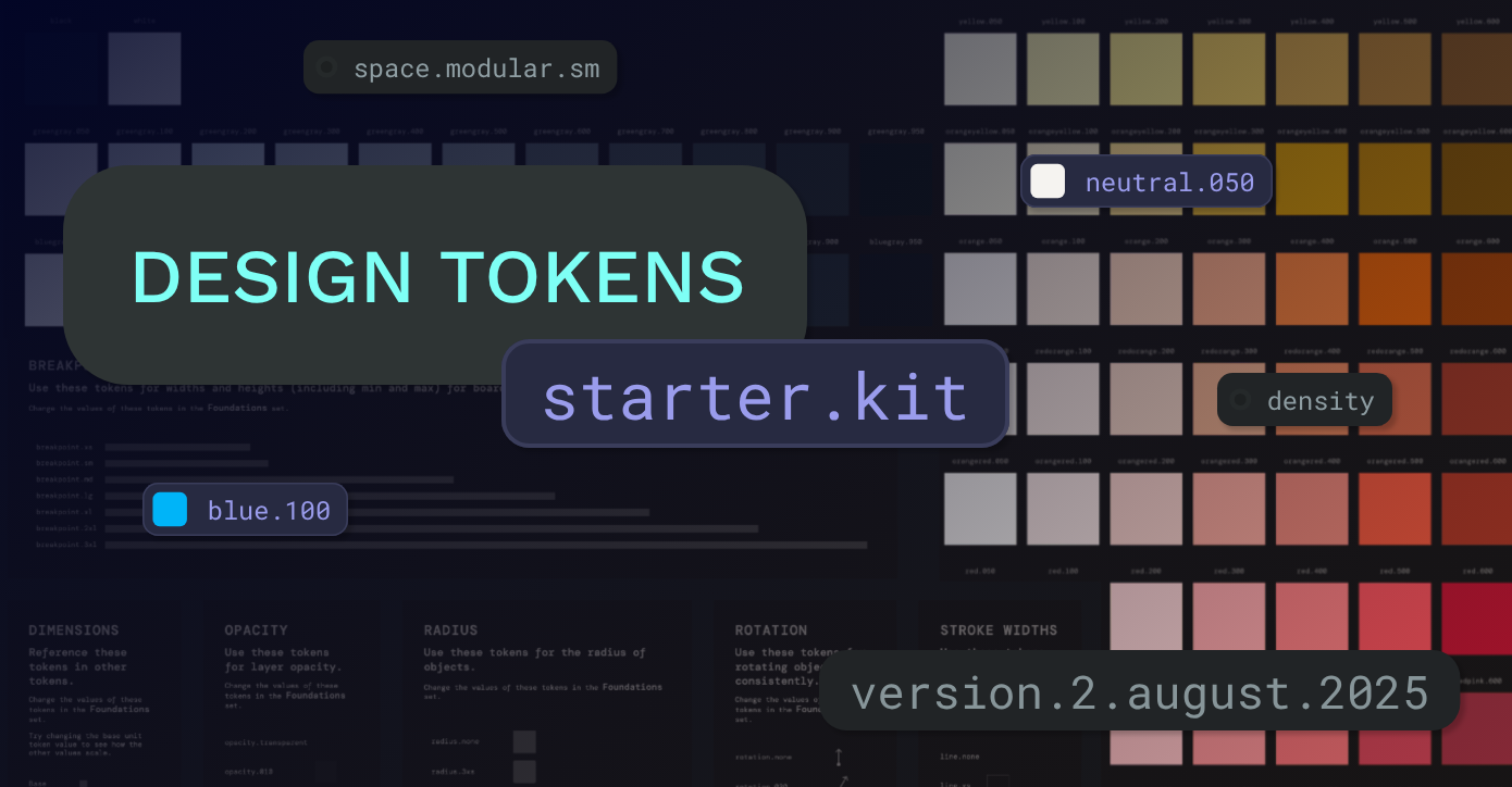 Penpot Libraries & Templates | Design tokens starter kit