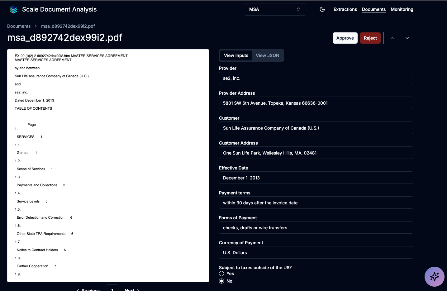 AI-Powered Contract Data Extraction | Prebuilt Applications