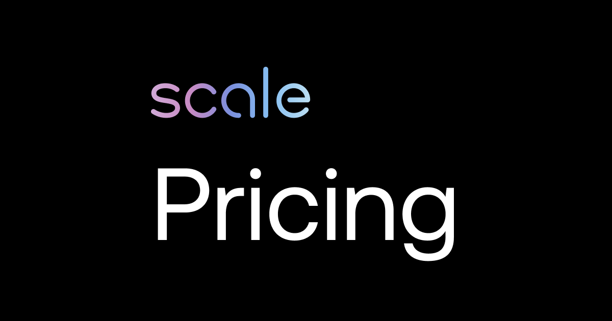 Pricing - Scale